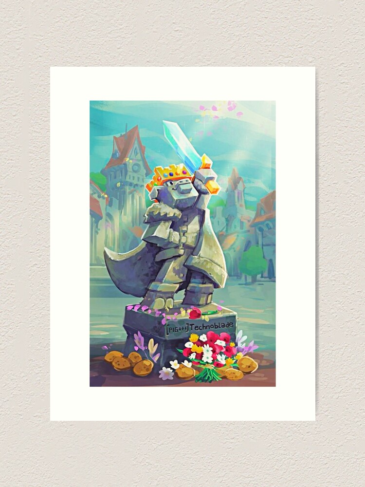 "Technoblade never dies, technoblade, minecraft" Art Print for Sale by ...