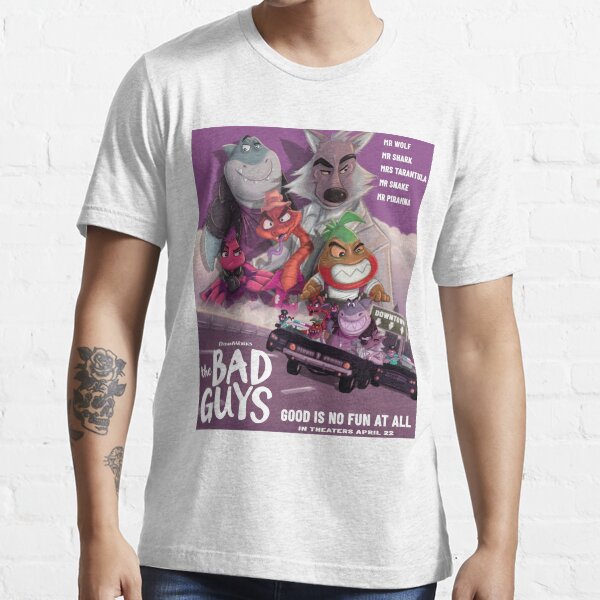 The Bad Guys Film The Bad Guys Movie 2022 Mr Piranha Poster T Shirt For Sale By Dreemzshop