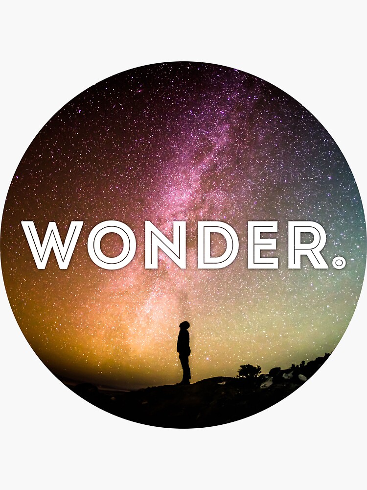 "Wonder" Sticker for Sale by quotysalad | Redbubble
