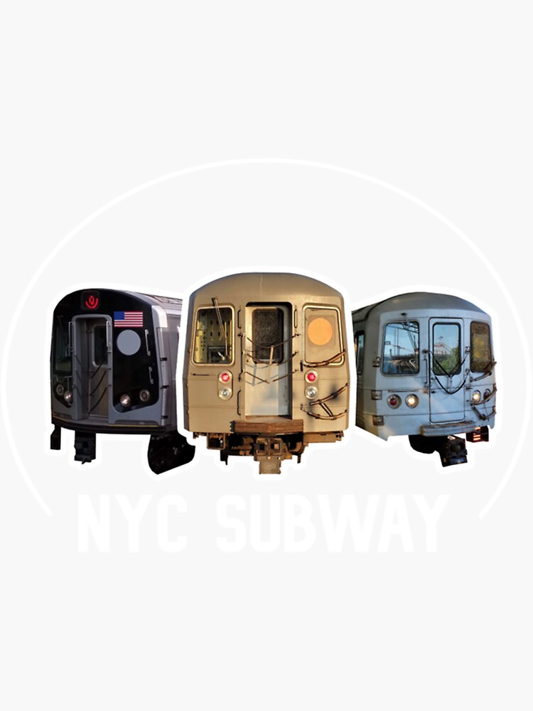 "NYC Subway " Sticker for Sale by BojjiCol | Redbubble