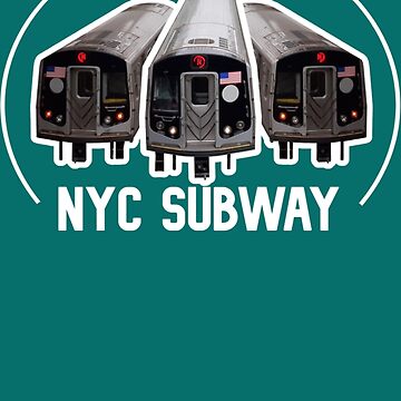 "NYC Subway New Tech Trains " Sticker for Sale by BojjiCol | Redbubble