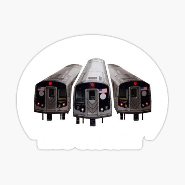 "NYC Subway New Tech Trains " Sticker for Sale by BojjiCol | Redbubble