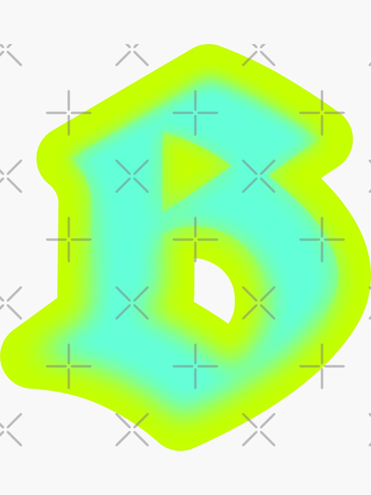 "Letter B Graffiti Art Board Print" Sticker for Sale by BVHCollections ...