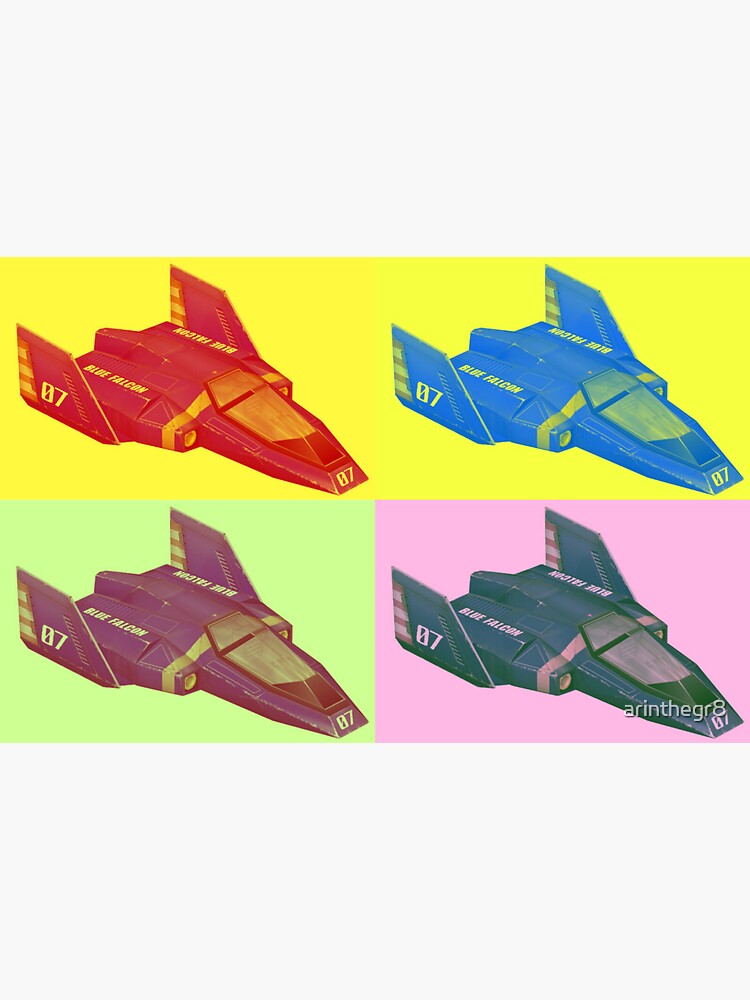 "Blue Falcon Pop Art" Sticker for Sale by arinthegr8 | Redbubble