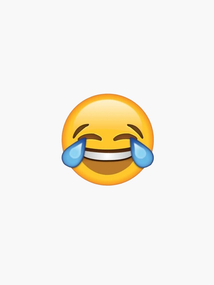 Laughing Crying Emoji Sticker For Sale By Butterflies2 Redbubble