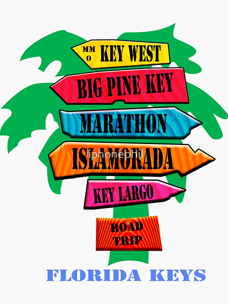 "Florida Keys" Sticker for Sale by iphonephil | Redbubble