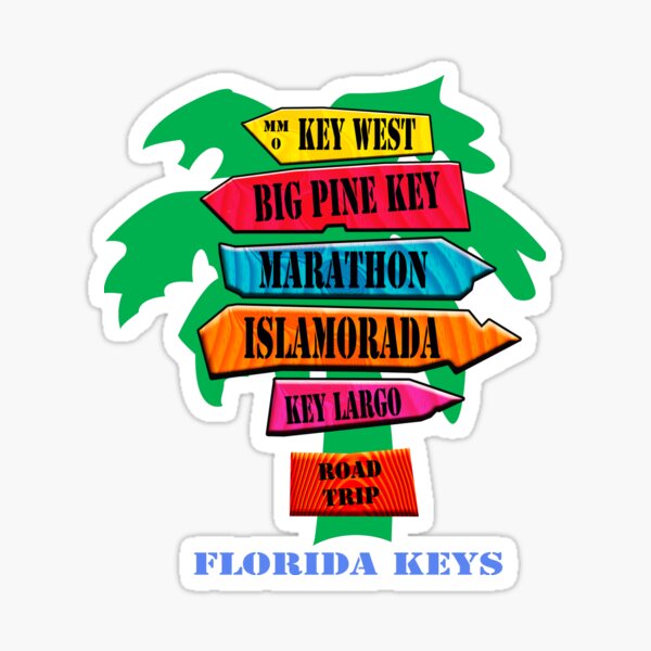 "Florida Keys" Sticker for Sale by iphonephil | Redbubble