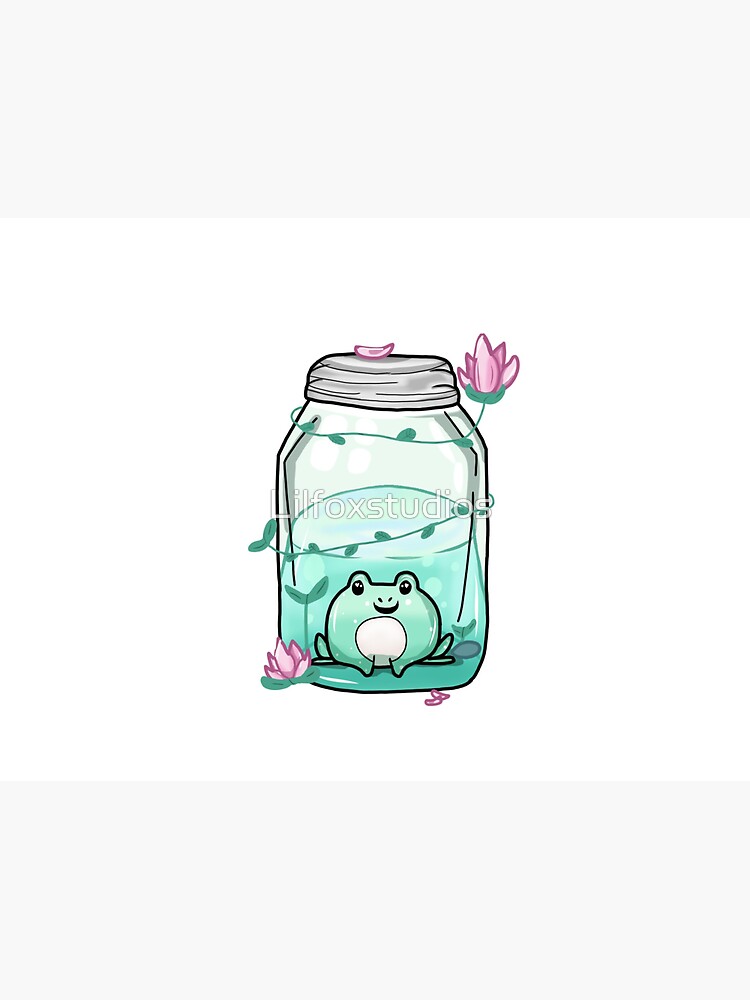 "Frog in a jar || Art || Frog art || Cute frog art || Frog lovers ...