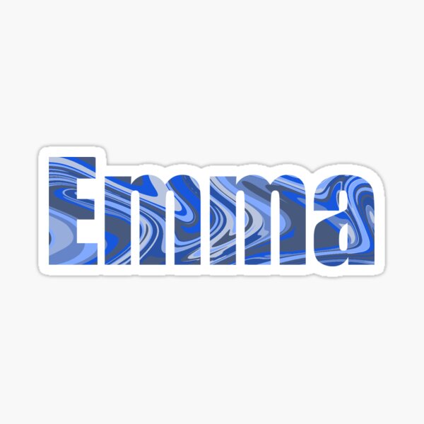 "Custom name- Emma" Sticker for Sale by Livelaughart | Redbubble