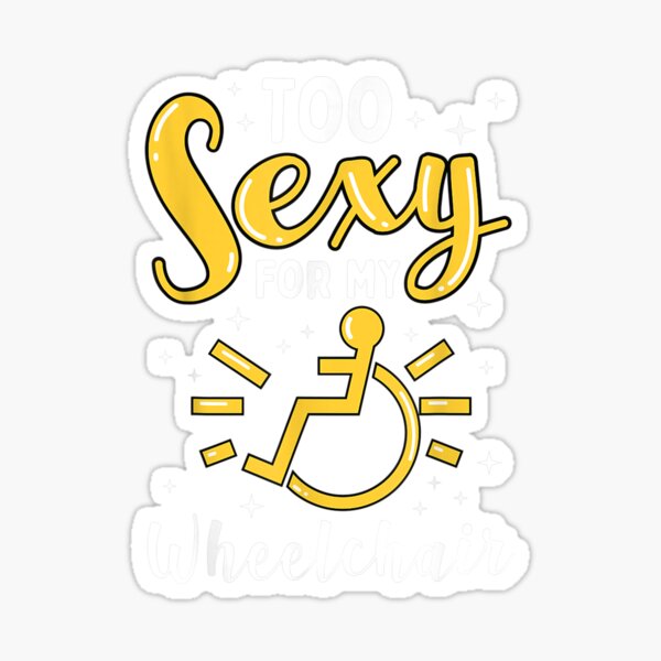 "Handicap Funny Wheelchair Amputee" Sticker for Sale by loat904 | Redbubble
