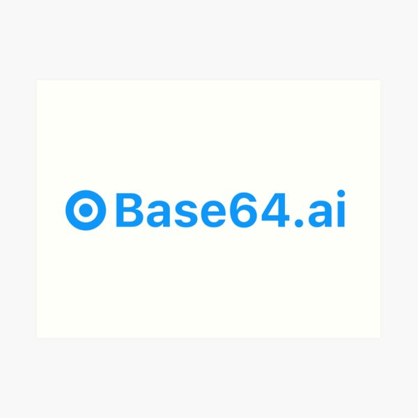 "Base64.ai logo" Art Print for Sale by oebilgen | Redbubble