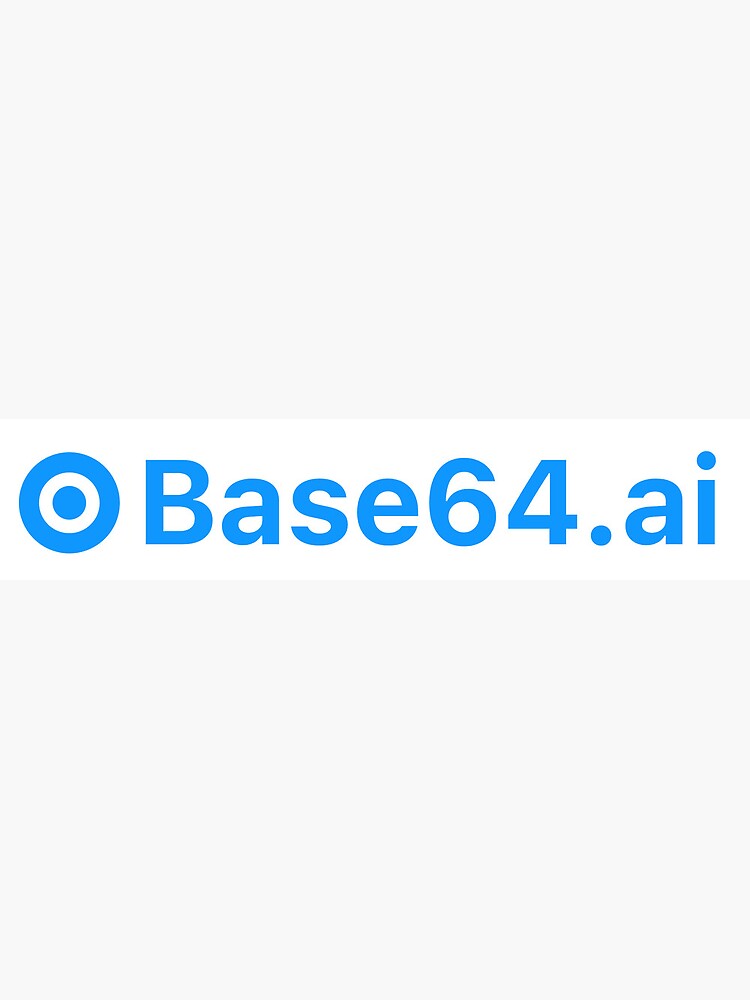 "Base64.ai logo" Art Print for Sale by oebilgen | Redbubble