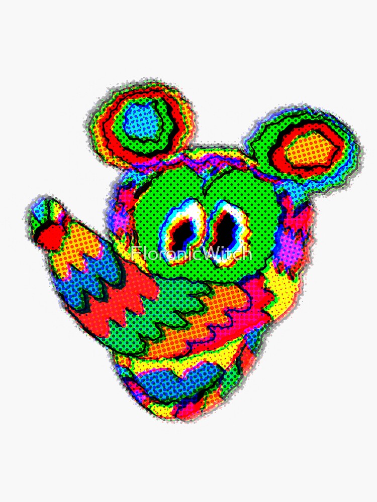 "Trippy Mouse" Sticker for Sale by FloronicWitch | Redbubble