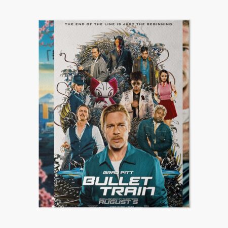"Bullet Train Movie 2022 remix poster " Art Board Print for Sale by ...