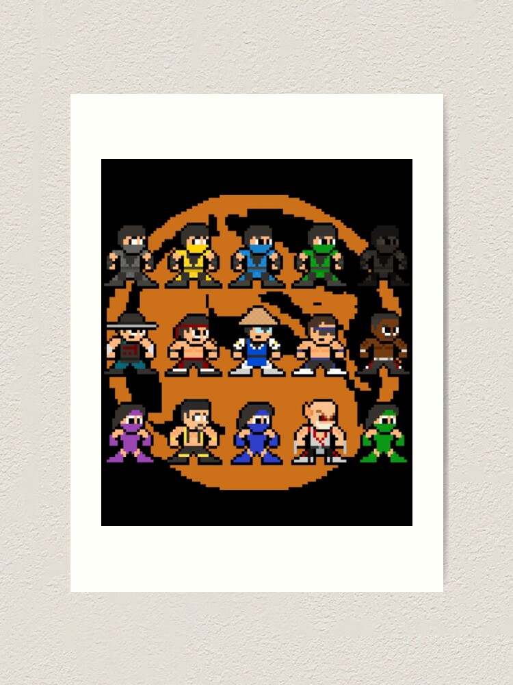 "Pixelated Kombat 2 MK2 8bit Pixel Art" Art Print for Sale by ...