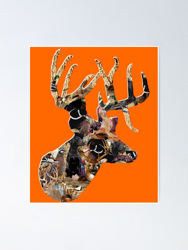 "Deer Hunting, Whitetail Buck, Wildlife Collage Design for Deer and ...