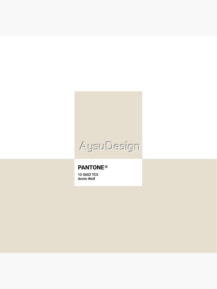 "Pantone 12-0602 TCX Arctic Wolf" Poster for Sale by AysuDesign | Redbubble