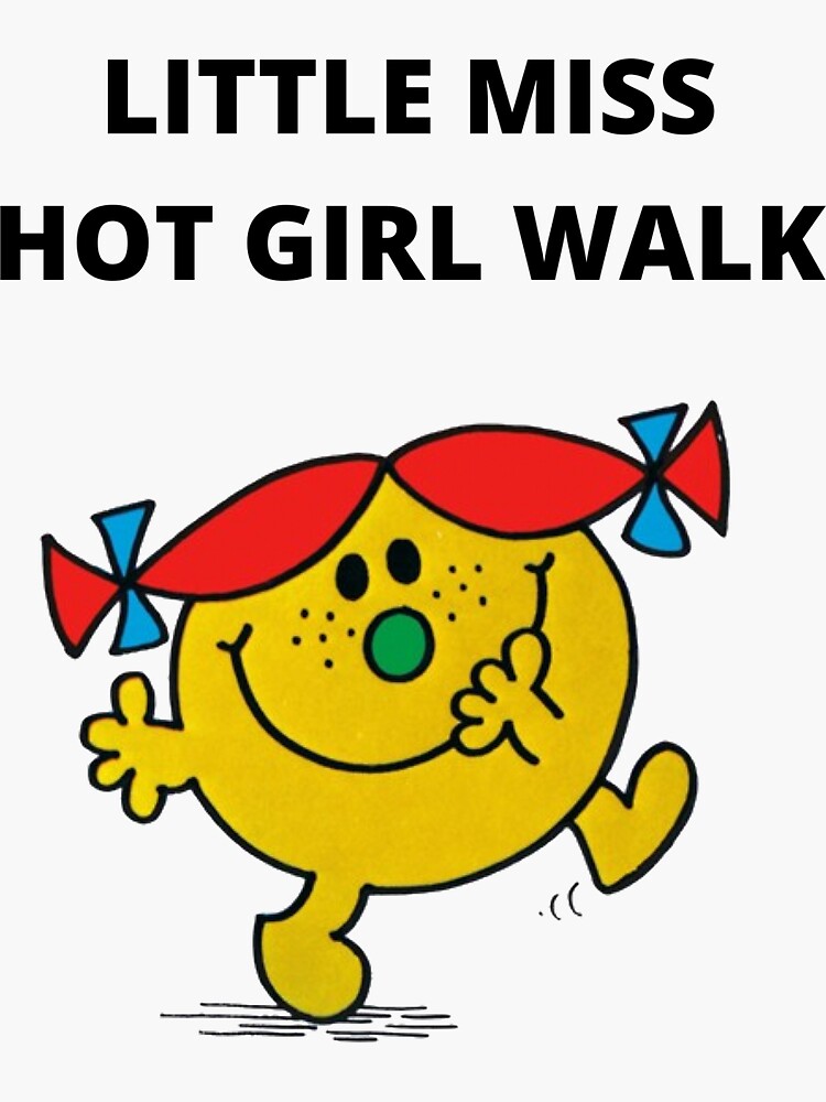 "Little Miss Hot Girl Walk" Sticker for Sale by designsbyanniec | Redbubble