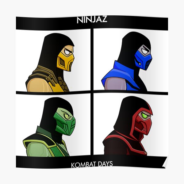 "Mortal Kombat Ninjaz " Poster for Sale by HeatherRiveraa | Redbubble