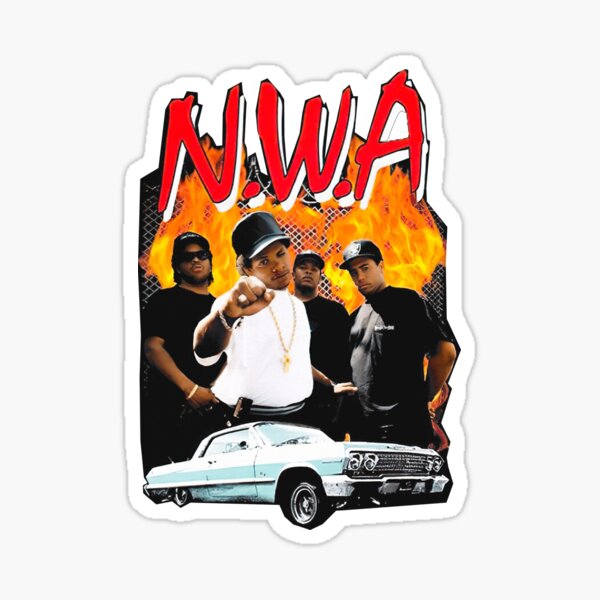 "N.W.A" Sticker for Sale by ZIRO-MIKA-ART | Redbubble
