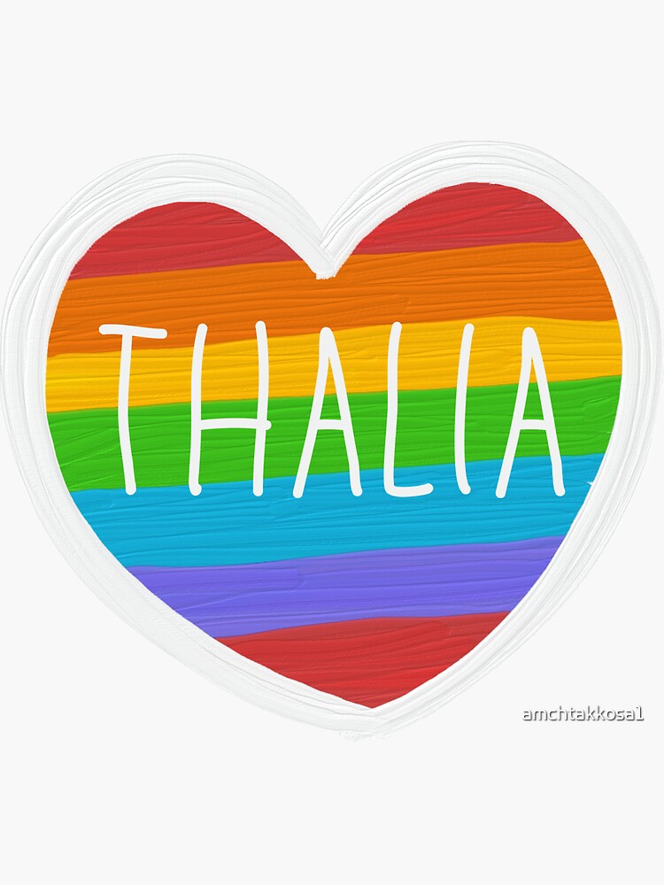 "Love Girlfriend Parade Pride Activist Thalia" Sticker for Sale by ...