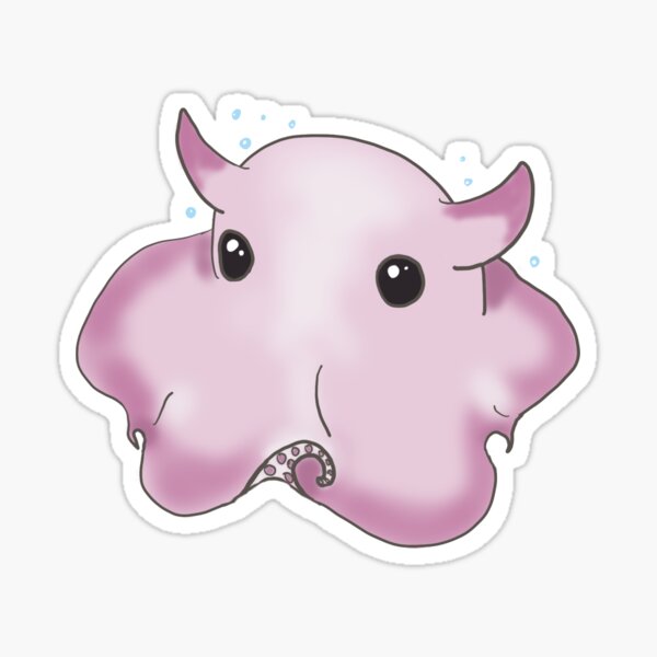 "Pink Dumbo Octopus" Sticker for Sale by StudioRenly | Redbubble