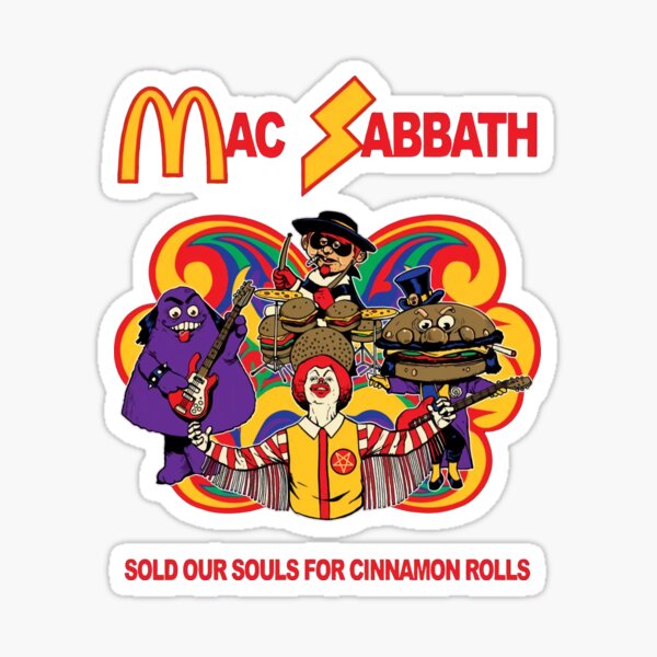 "Mac Sabbath" Sticker for Sale by Happy-JS | Redbubble