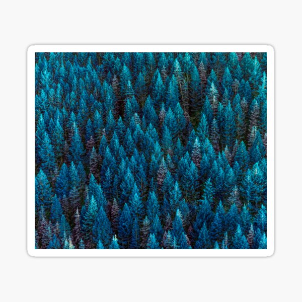 "Blue Trees" Sticker for Sale by SoulArtLove | Redbubble