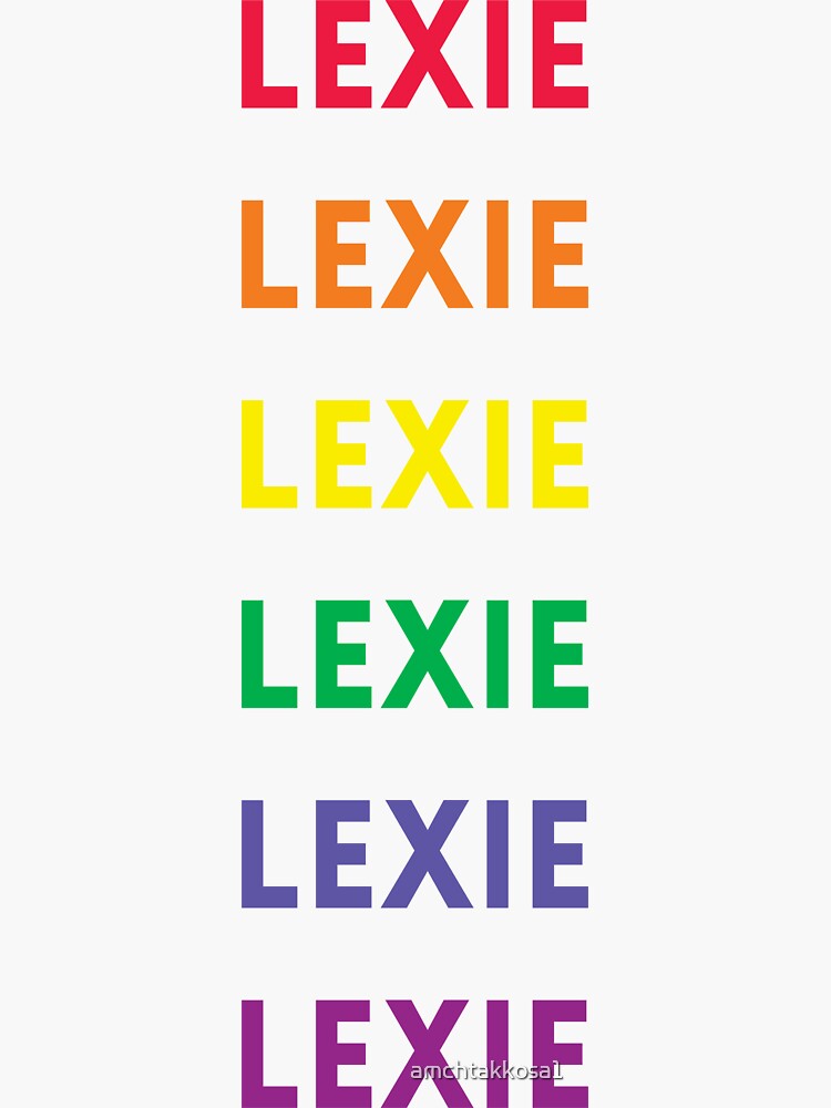 "Love Girlfriend Parade Pride Activist Lexie" Sticker for Sale by ...