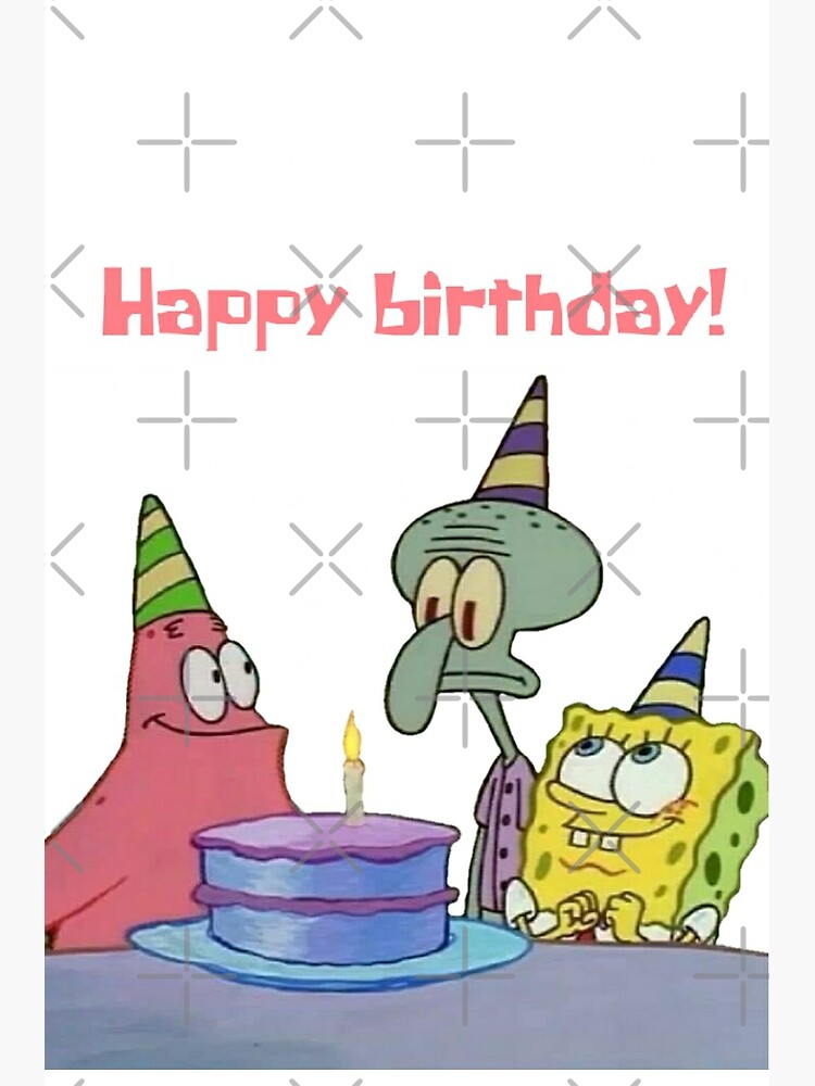 "spongebob squarepants birthday bob design" Poster for Sale by ...
