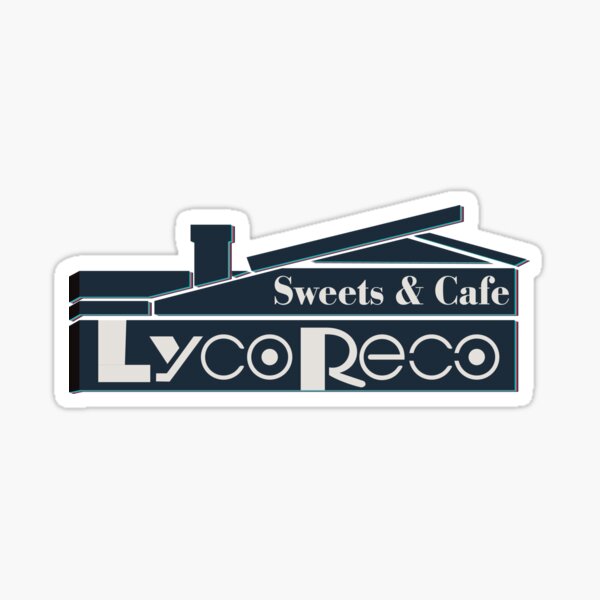 "Lycoris Recoil Lyco Reco Sweets and Cafe" Sticker for Sale by asteea ...