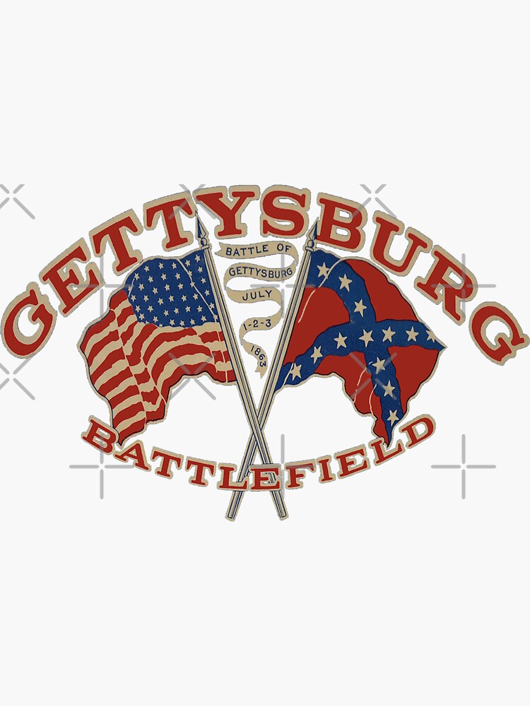"Vintage Gettysburg Battlefield Image" Sticker for Sale by Drewaw ...