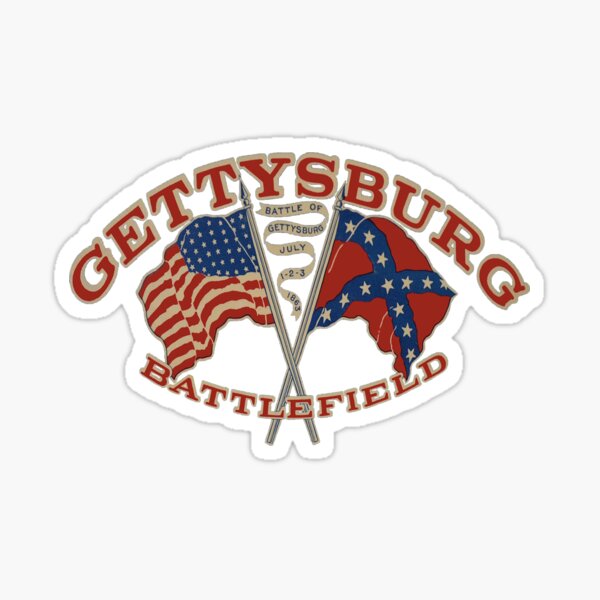 "Vintage Gettysburg Battlefield Image" Sticker for Sale by Drewaw ...