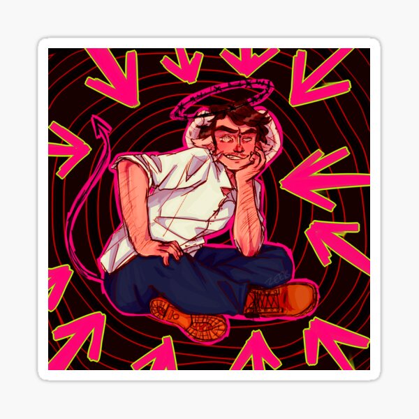 "Jschlatt Spiral" Sticker for Sale by ghostgraffitii | Redbubble