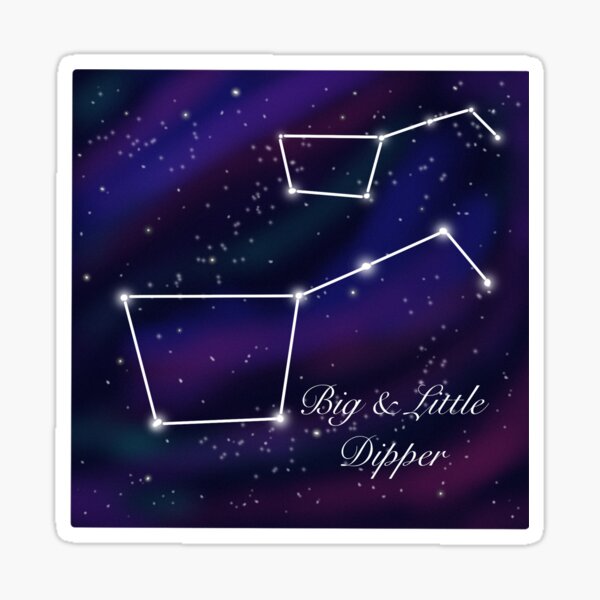 "Big and Little Dipper" Sticker for Sale by WizardKattDrawz | Redbubble