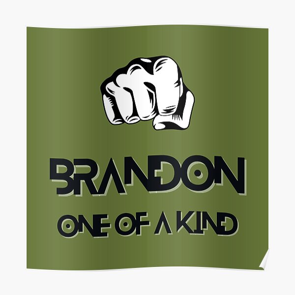 "Brandon Name One of a Kind Birthday Anniversary, Appreciation Gift ...