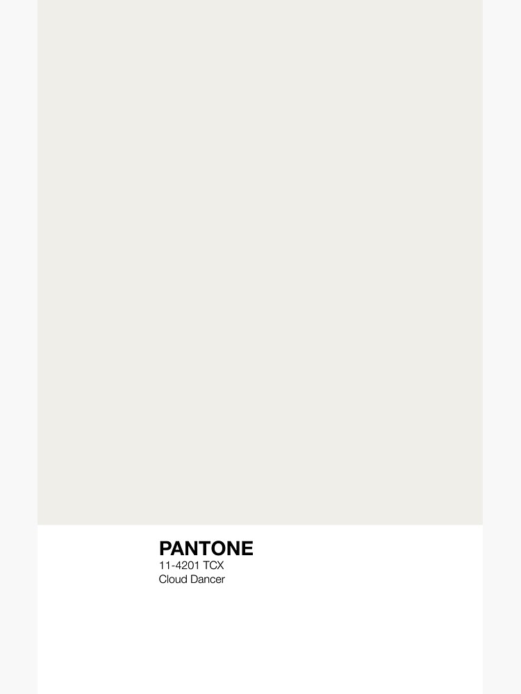 "[High resolution] Pantone Phone Case - Cloud Dancer" Sticker for Sale ...