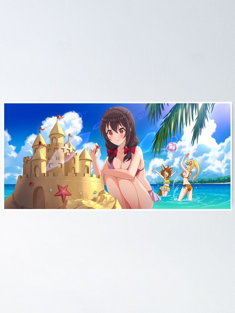 "[KonoSuba] Yunyun - Beach Day" Poster for Sale by GachaCorp | Redbubble