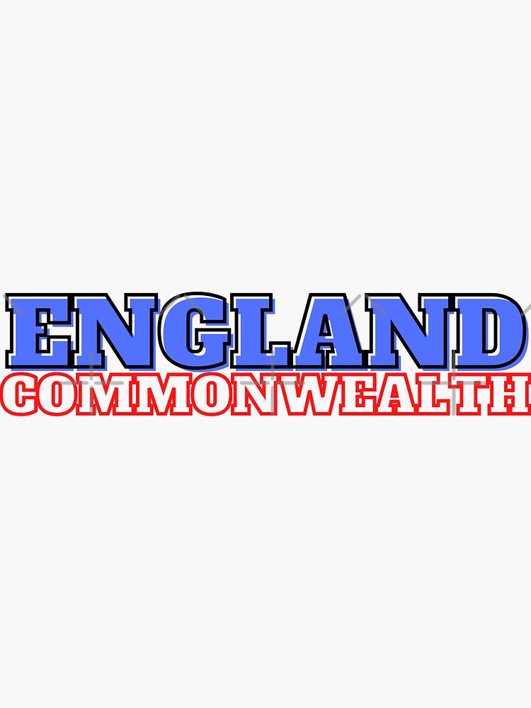 "England Commonwealth" Sticker for Sale by TheArtOfClothes | Redbubble