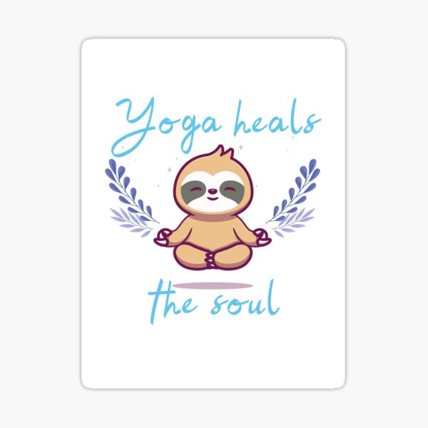 "Yoga Heals The Soul - yoga training" Sticker for Sale by secretbox ...