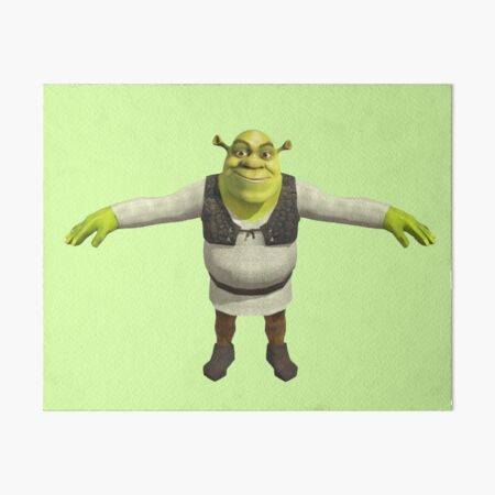 "Shrek T-Pose" Art Board Print for Sale by tttatia | Redbubble