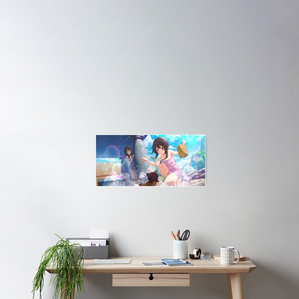 "[KonoSuba] Megumin - Hot Springs" Poster for Sale by GachaCorp | Redbubble