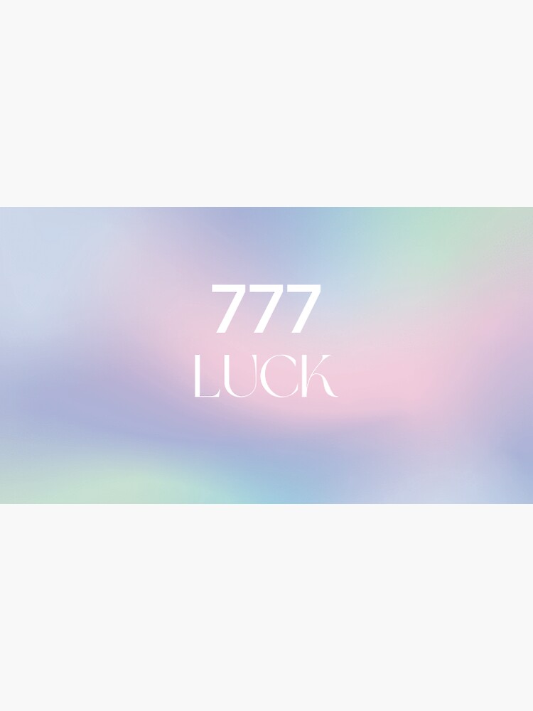 "777 angel number luck" Sticker for Sale by Badgalniamh | Redbubble