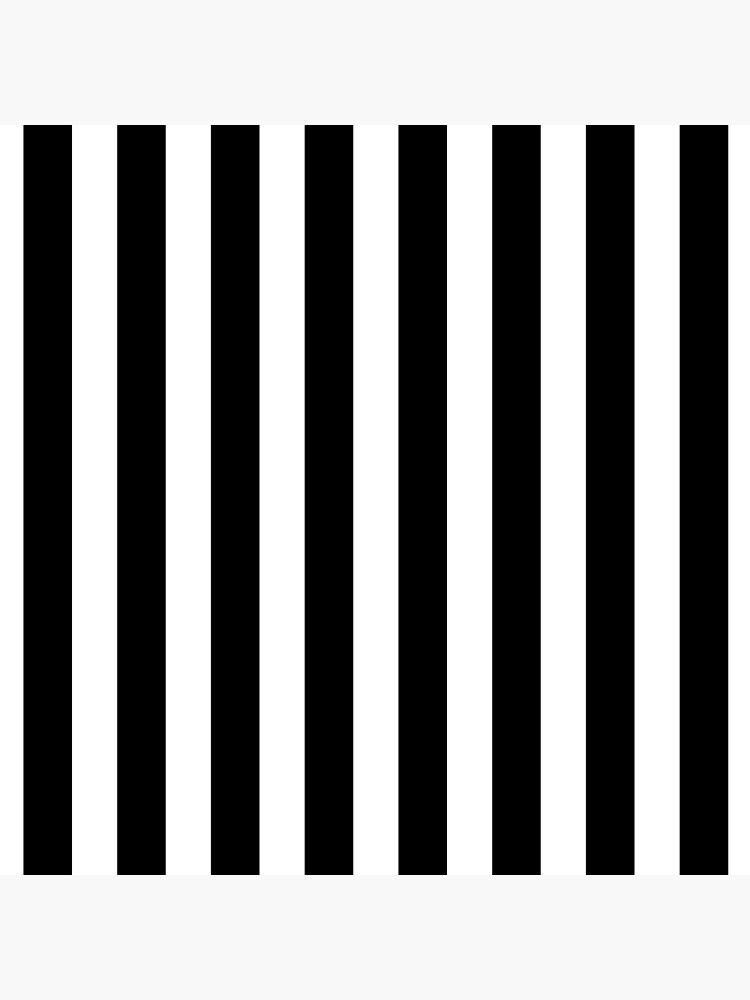 "Classic Black and White Football / Soccer Referee Stripes" Poster by ...
