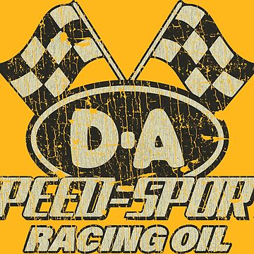 "D-A Speed Sport Racing Oil 1961" Sticker for Sale by AstroZombie6669 ...