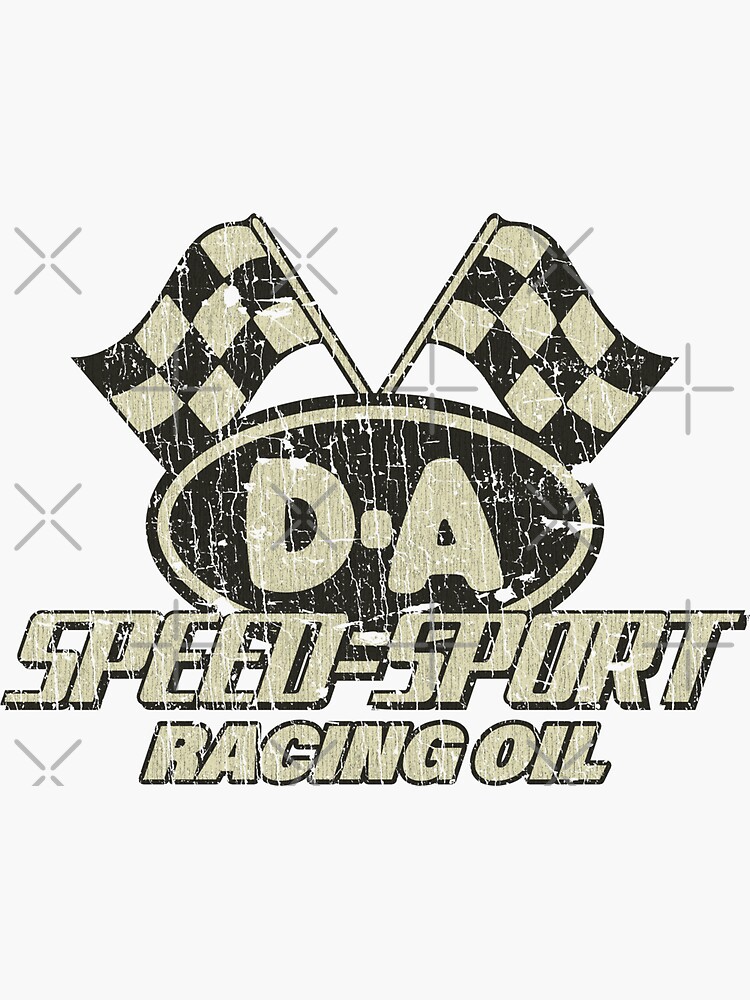 "D-A Speed Sport Racing Oil 1961" Sticker for Sale by AstroZombie6669 ...