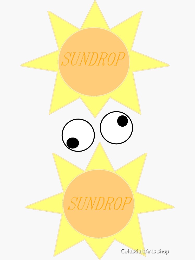 "Sundrop design stickers design" Sticker for Sale by Adromedaa1 | Redbubble