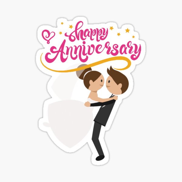 "Happy Anniversary for Married" Sticker for Sale by ZulfajriMB10 ...