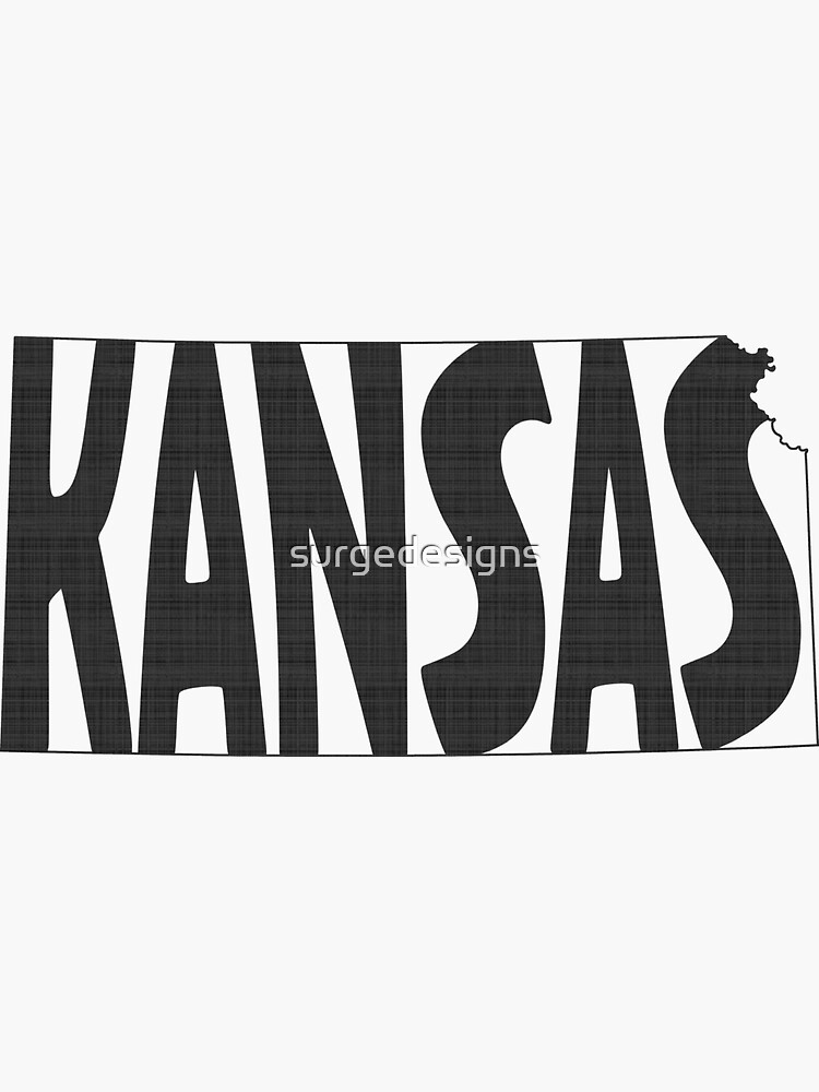 "Kansas State Word Art" Sticker for Sale by surgedesigns | Redbubble