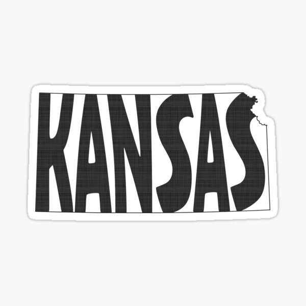 "Kansas State Word Art" Sticker for Sale by surgedesigns | Redbubble
